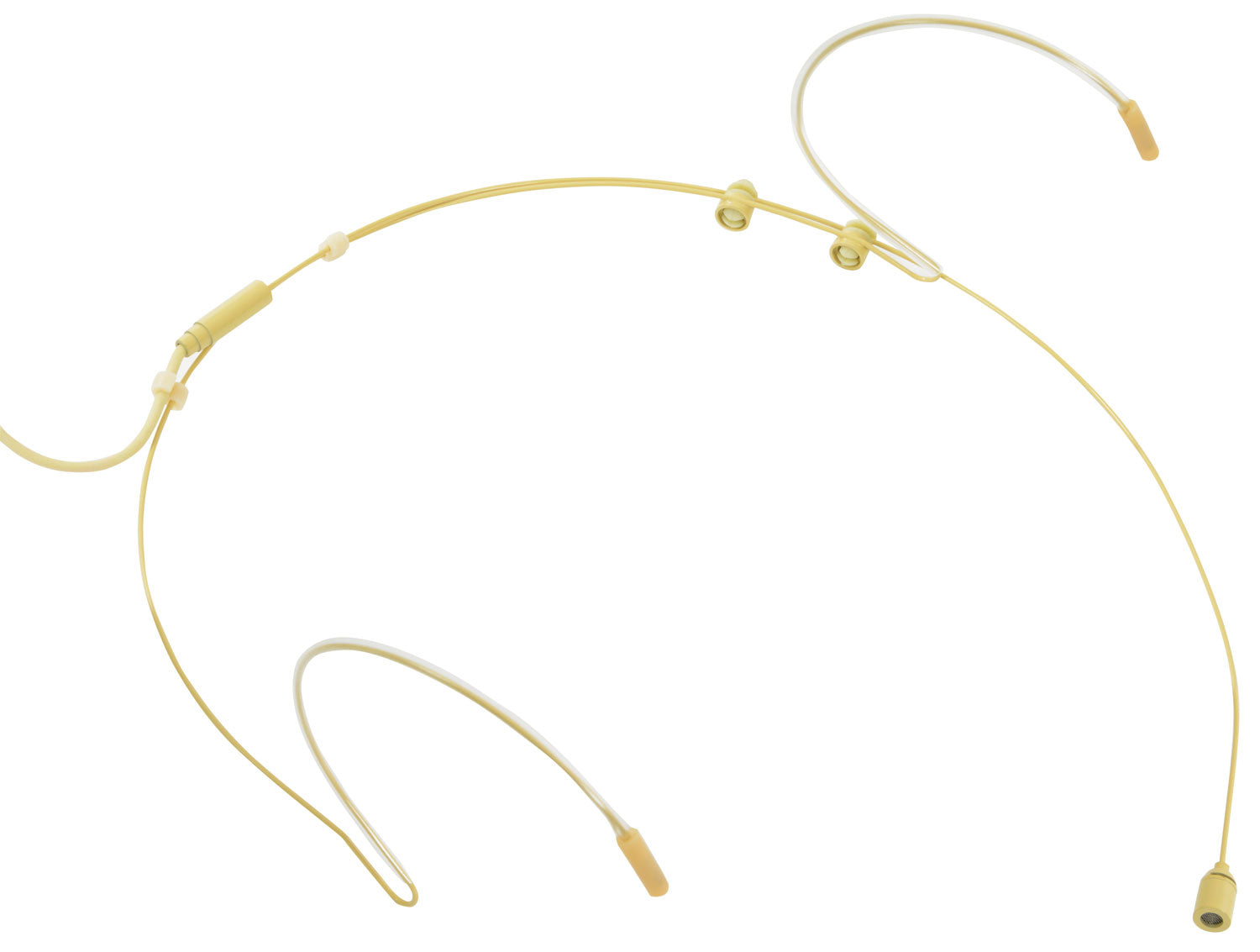 Discreet neckband headset microphone for wireless systems