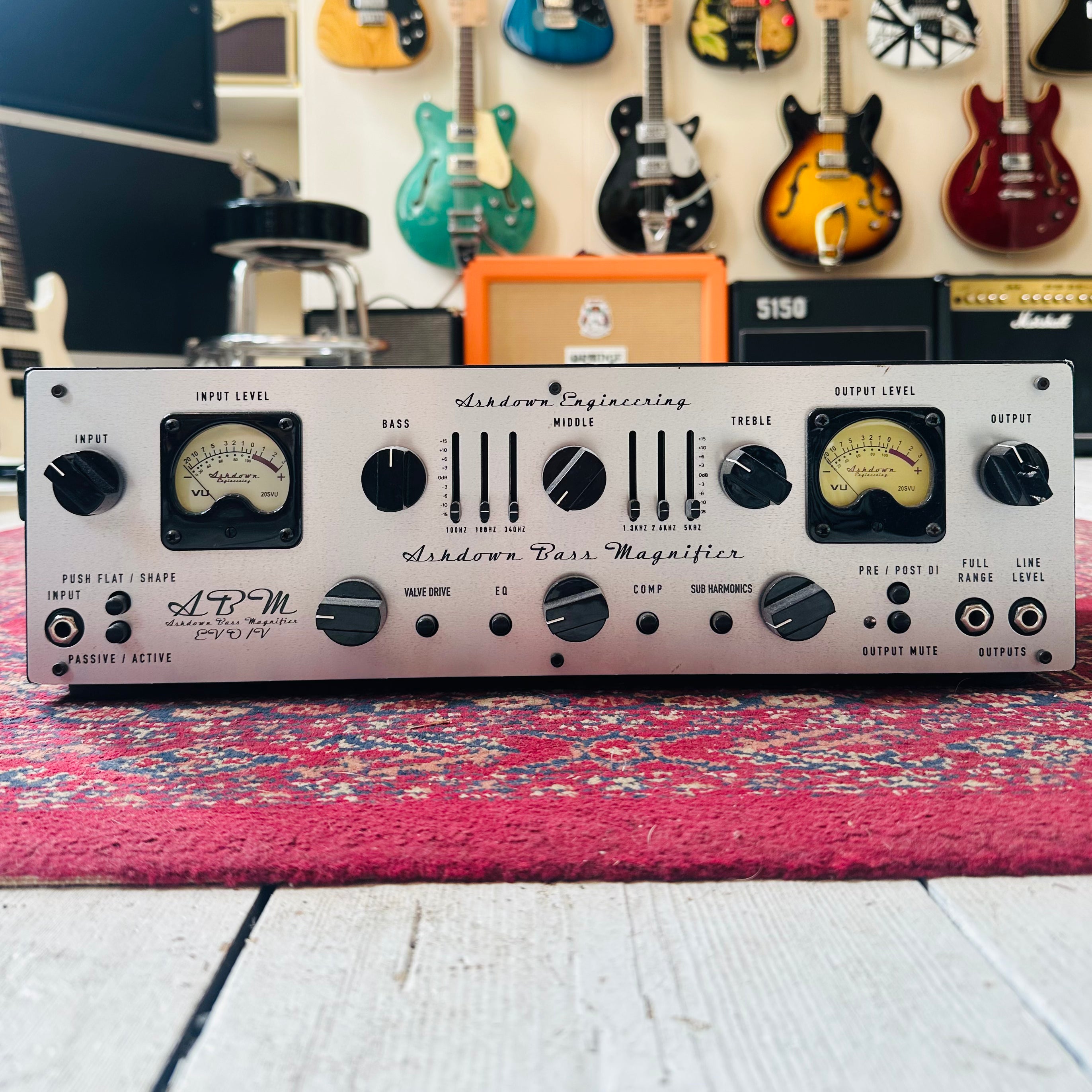 Ashdown Engineering ABM-EVO IV Dual VU Rack Bass Amp Head - Preowned