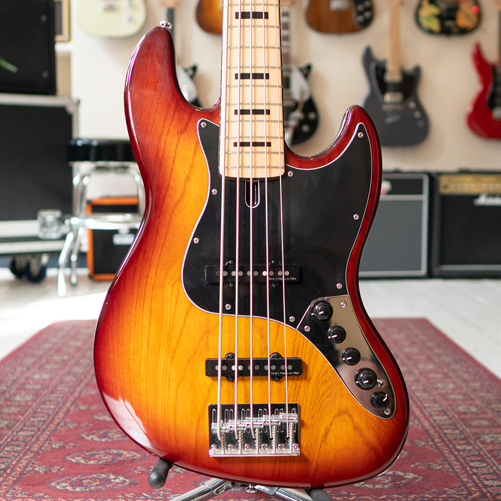 Sire Marcus Miller V7 Swamp Ash Active 5 String Bass - Sunburst - Preo