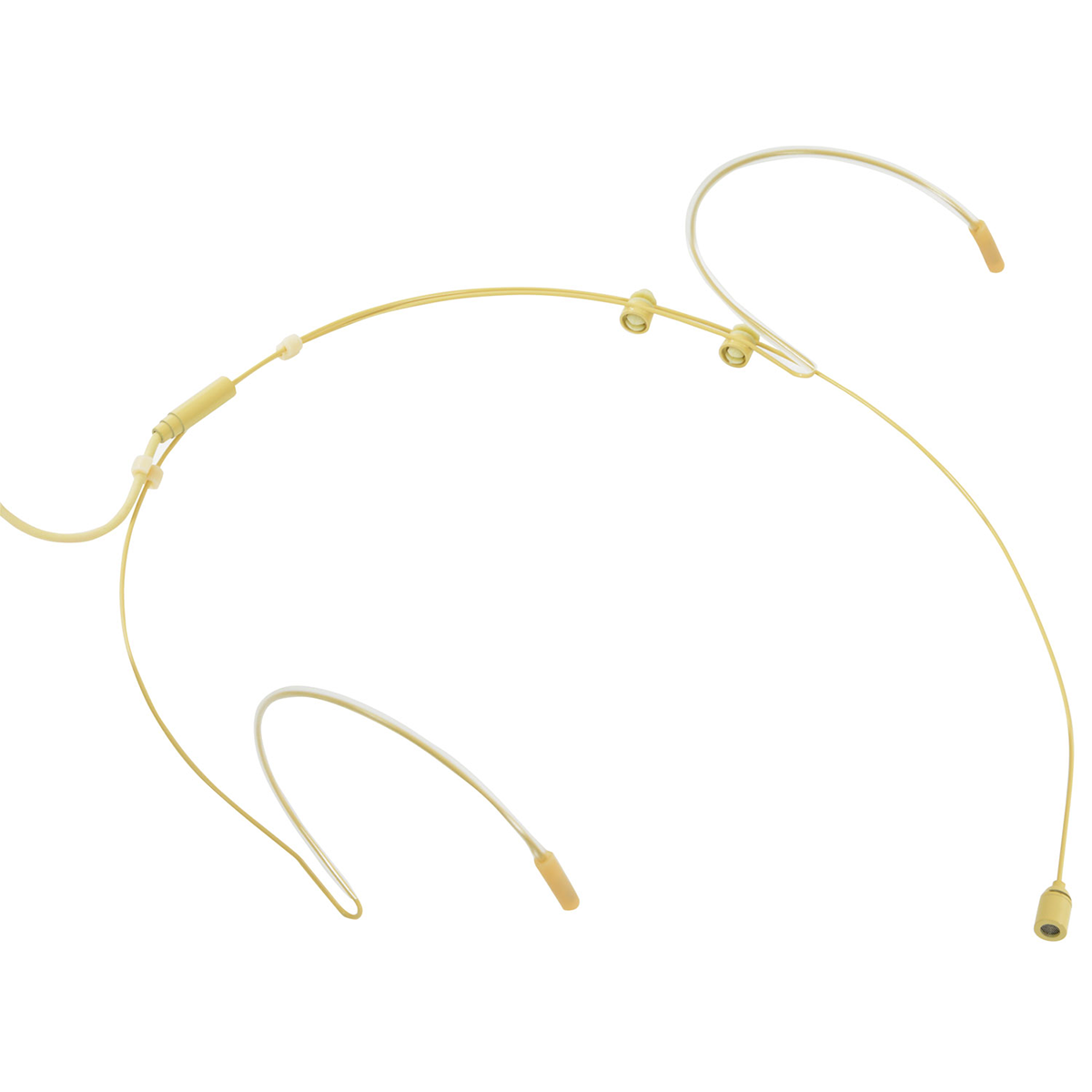 Discreet neckband headset microphone for wireless systems